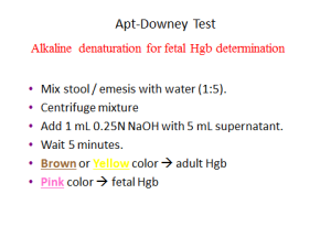Apt Test in Newborn: Maternal vs Neonatal Blood | Epomedicine